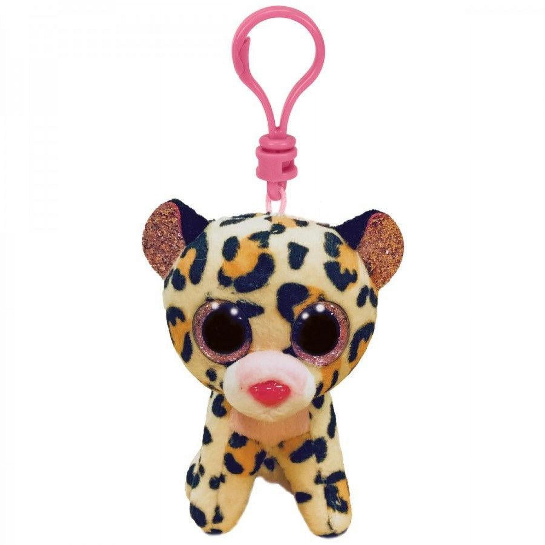 TY Beanie Boos - LIVVIE the Leopard (Glitter Eyes)(Key Clip - 3 inch ...