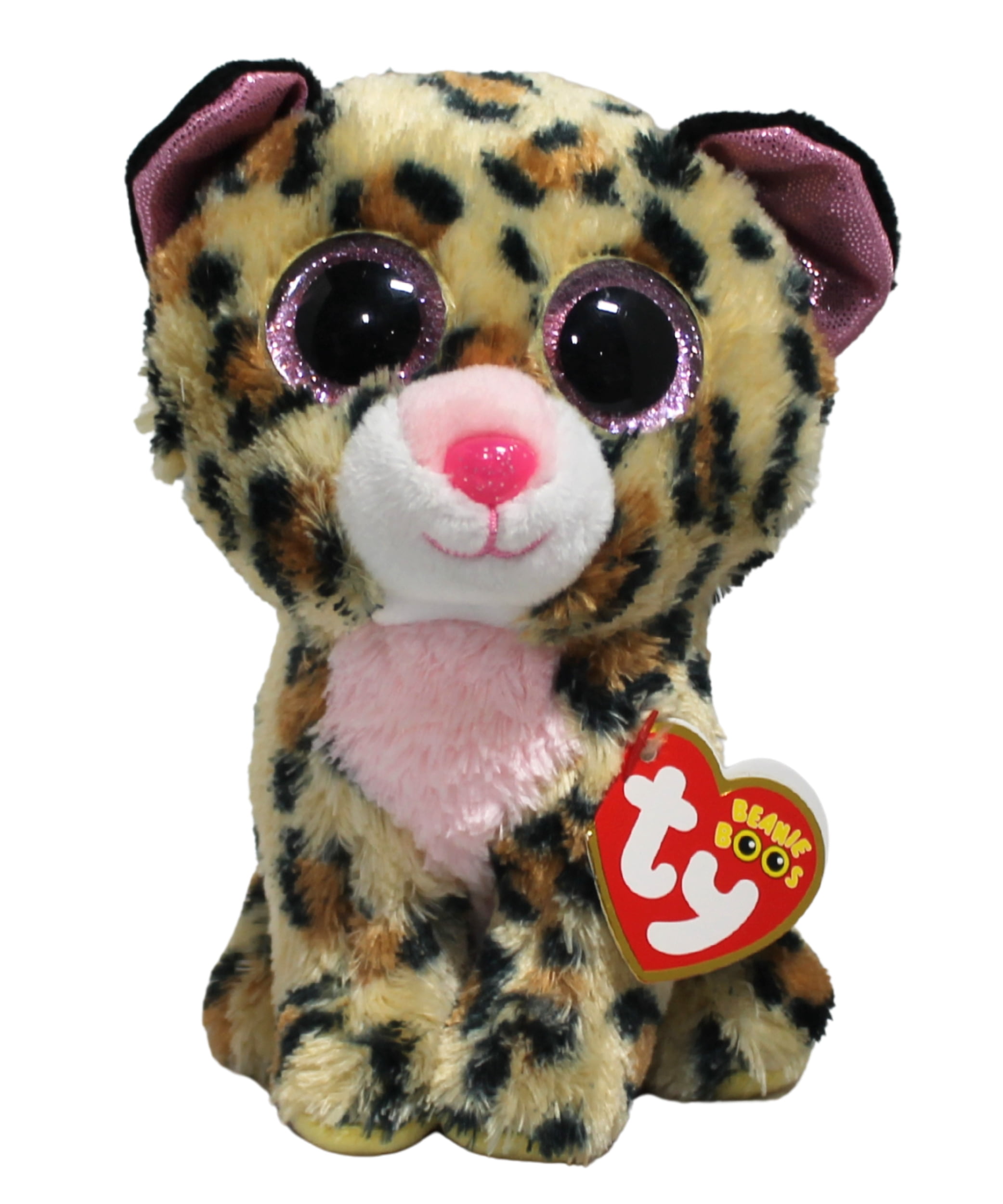 Ty Beanie Boos, Livvie the Leopard, Glitter Eyes, Collector's Item ...