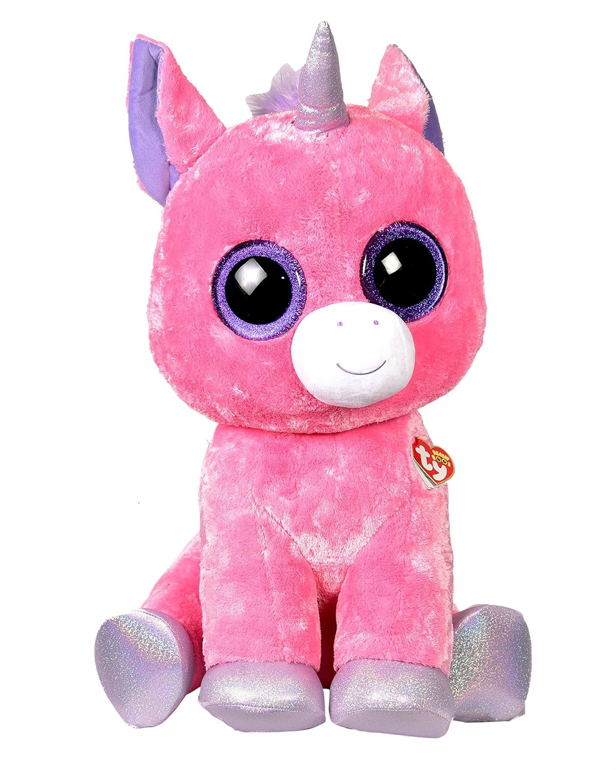 TY Beanie Boos - MAGIC the Pink Unicorn (Glitter Eyes) (Regular Size ...