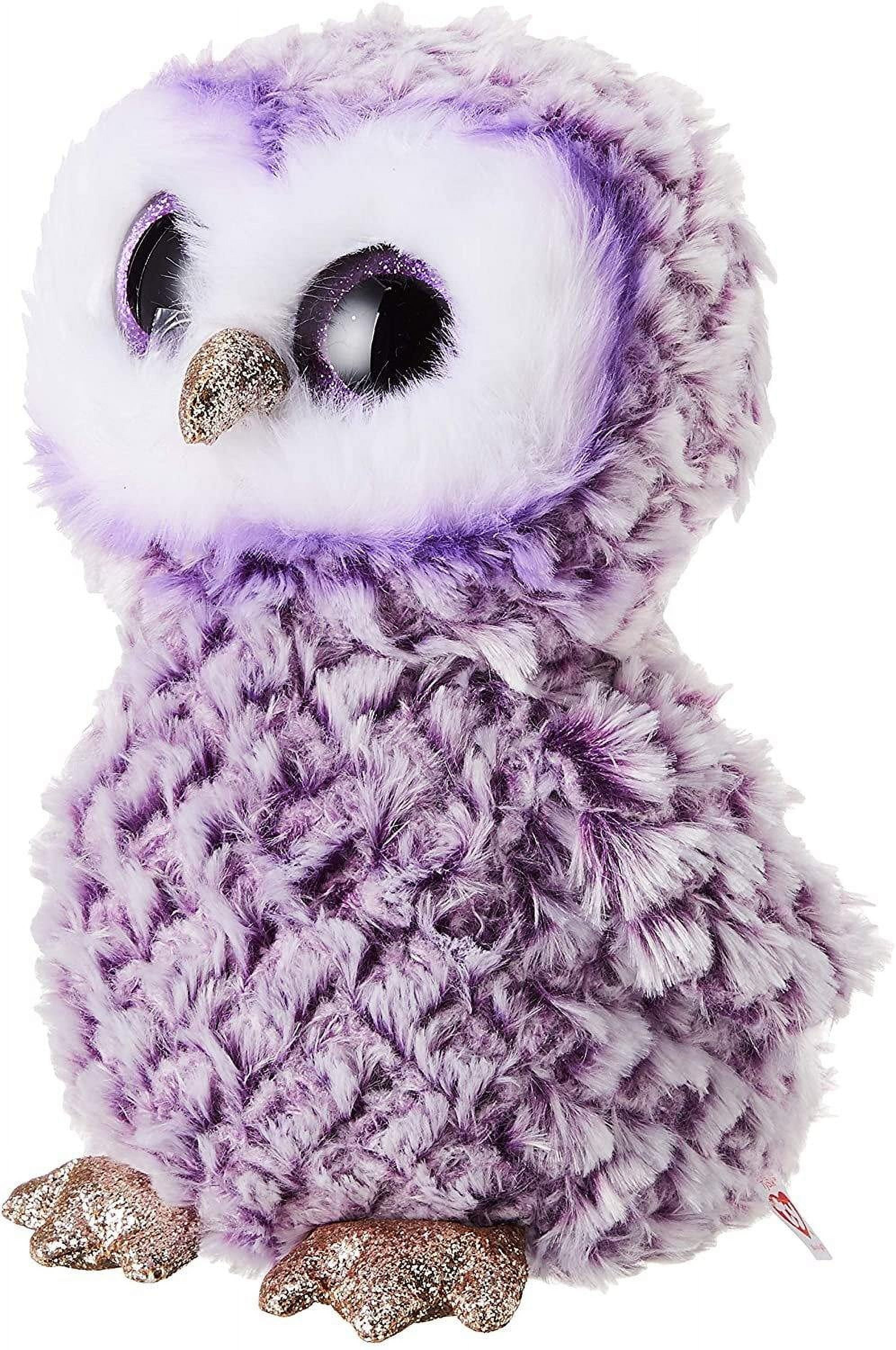 TY Beanie Boos - MOONLIGHT the Purple Owl (Glitter Eyes)(Medium Size ...