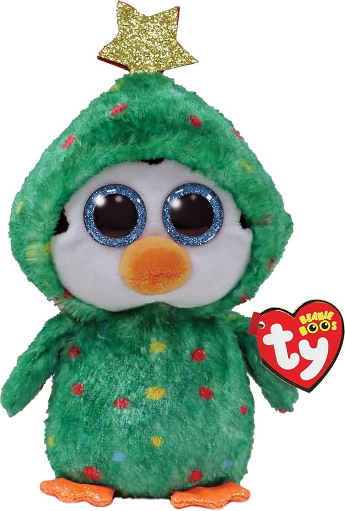TY Beanie Boos - NOEL the Christmas Tree Penguin (Glitter Eyes)(Regular ...