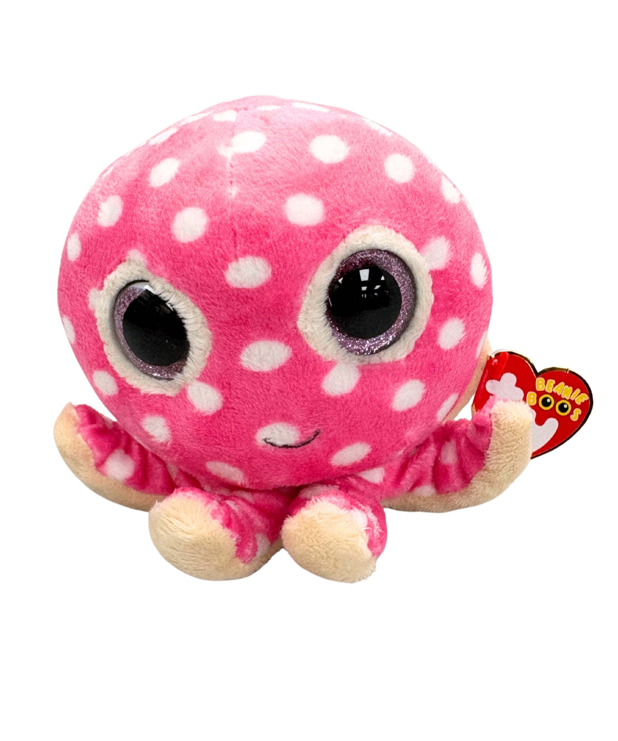 TY Beanie Boos - OLLIE the Pink Octopus with Glitter Eyes - 6 inch Sea ...
