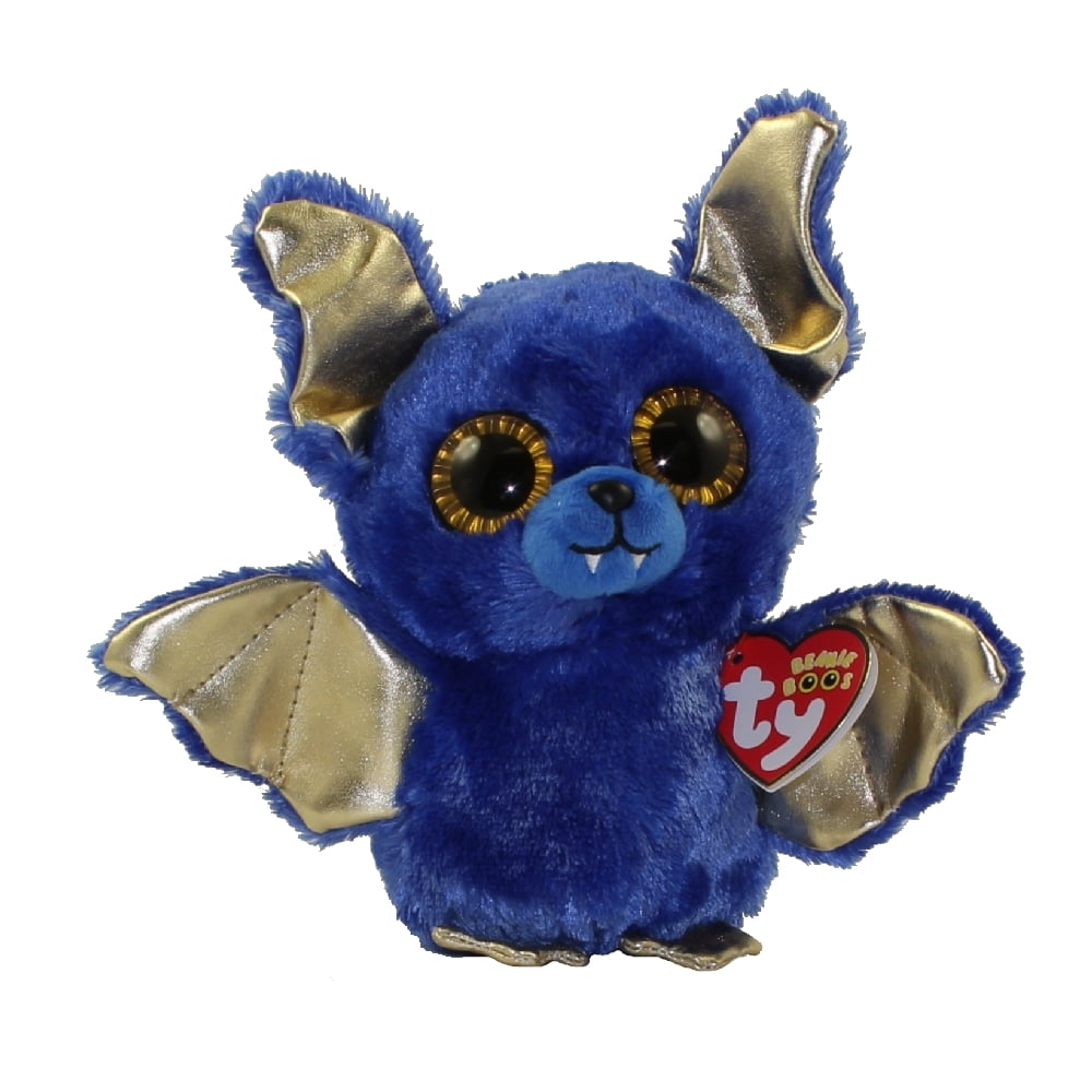 TY Beanie Boos - OZZY, Blue Bat Plush with Glitter Eyes, 6 inches ...