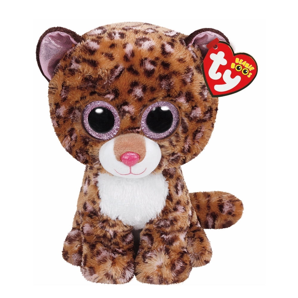 TY Beanie Boos - PATCHES the Leopard (Glittery Eyes 6" Plush) (BONUS ...