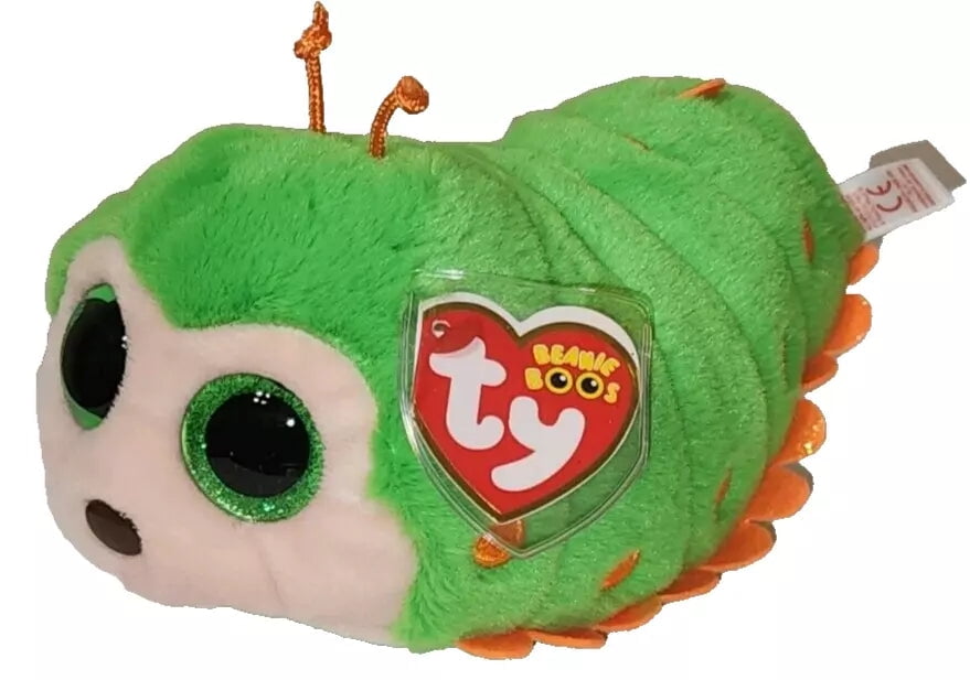 Ty Beanie Boos - Pilar the Green Caterpillar – Glitter Eyes - Stuffed ...