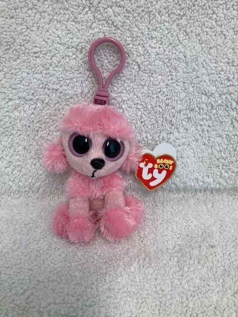 TY Beanie Boos - PRINCESS the Pink Poodle Dog Plush (Solid Eye Color ...