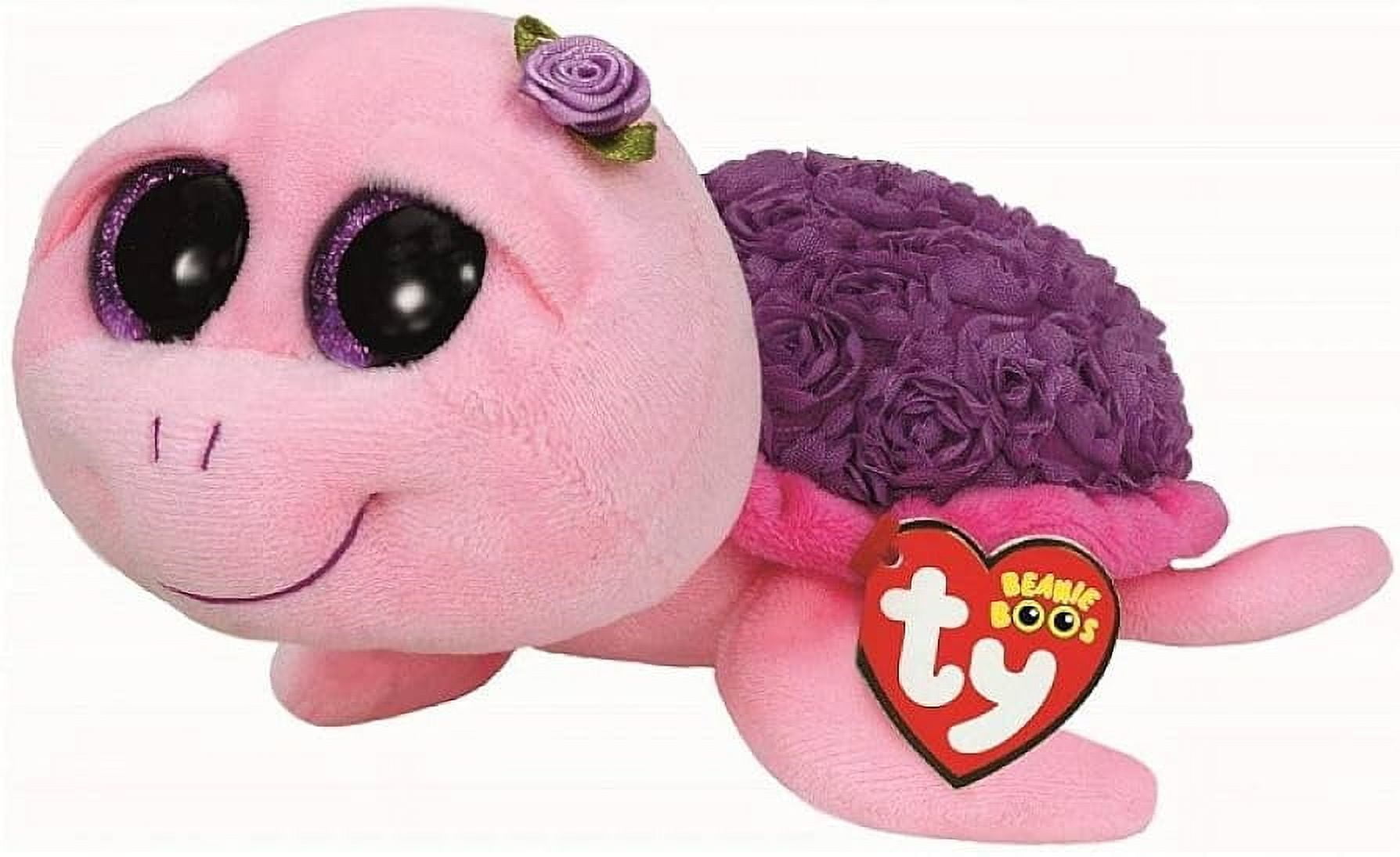 TY Beanie Boos - ROSIE the Pink Turtle (Glitter Eyes) (Regular Size 6 ...