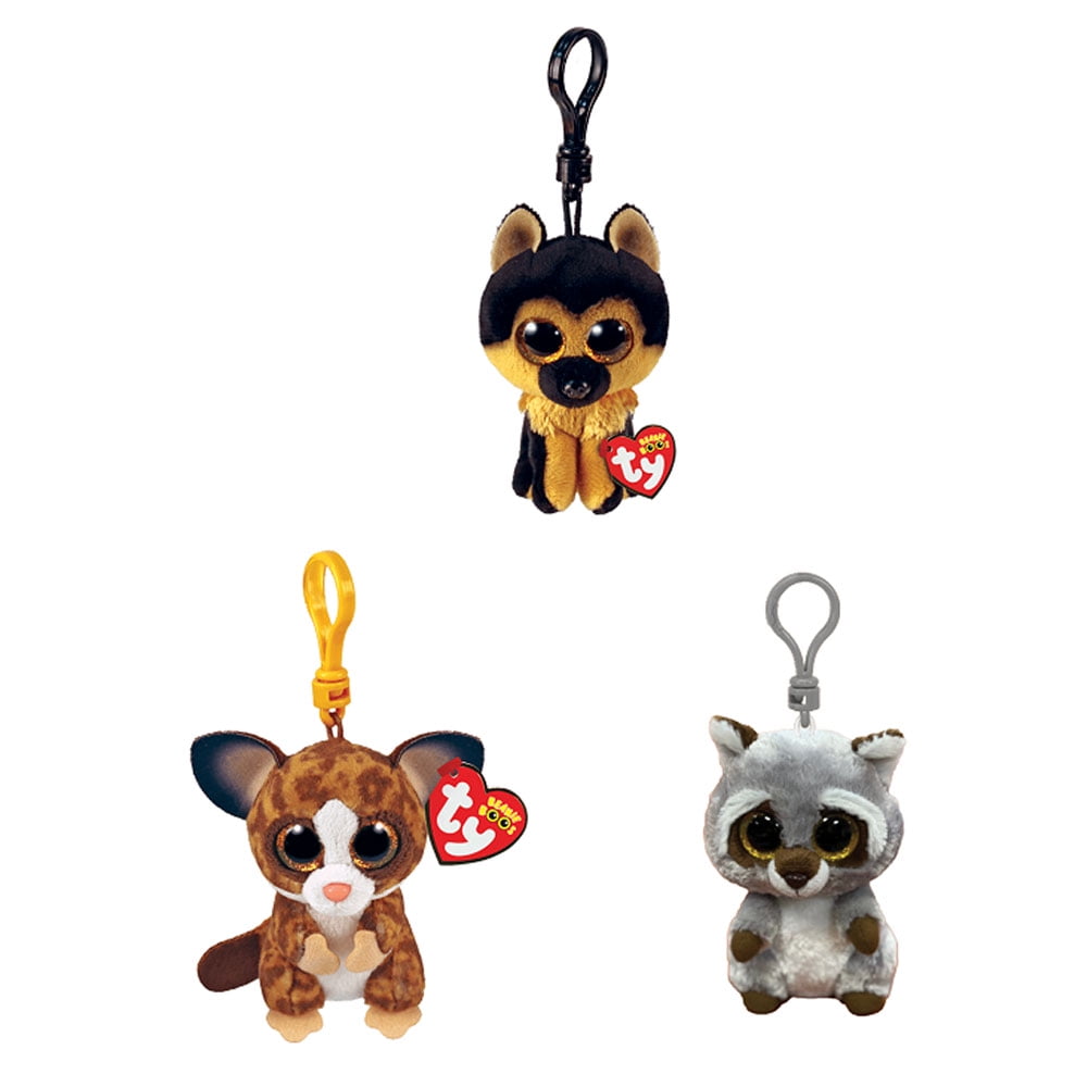 TY Beanie Boos - SET of 3 Fall 2021 Releases (Key Clips)(Spirit, Binky ...