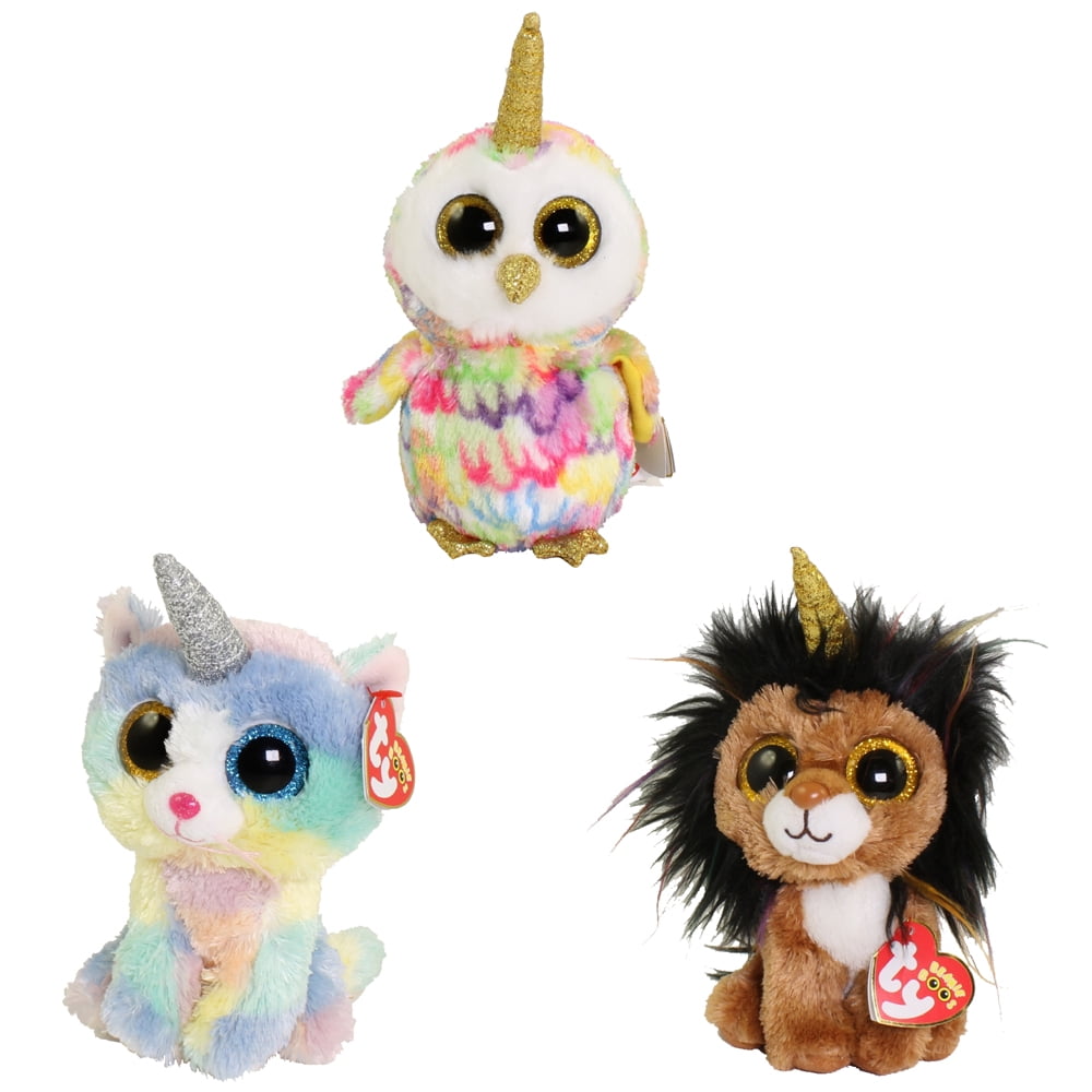 TY Beanie Boos - SET of 3 UNI Animals (6 inch) (Heather, Ramsey ...
