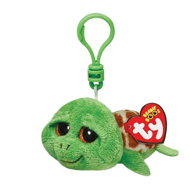 TY Beanie Boos – ZIPPY the Green Turtle (Plastic Key Clip – 3" Plush ...
