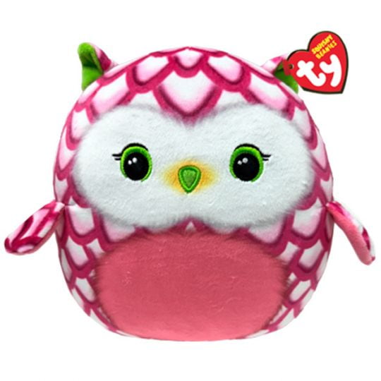 Ty Squish-a-Boo (Squishy Beanies) - Tootie the Pink Owl – Medium (9 ...