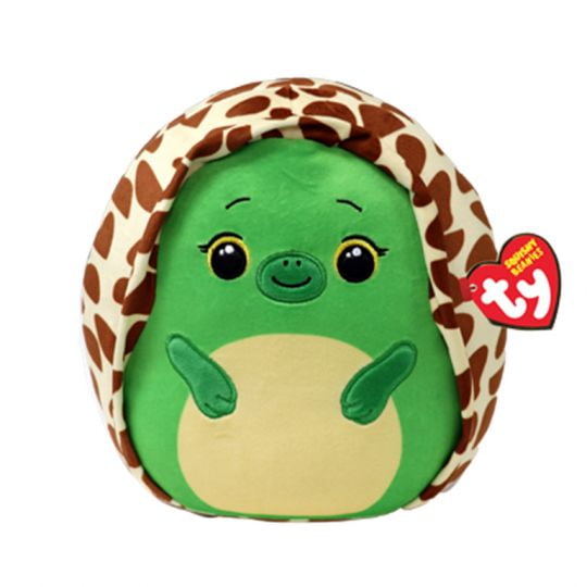 TY Beanie Squishies (Squish-A-Boos) Plush - TURBO the Turtle (10 inch ...
