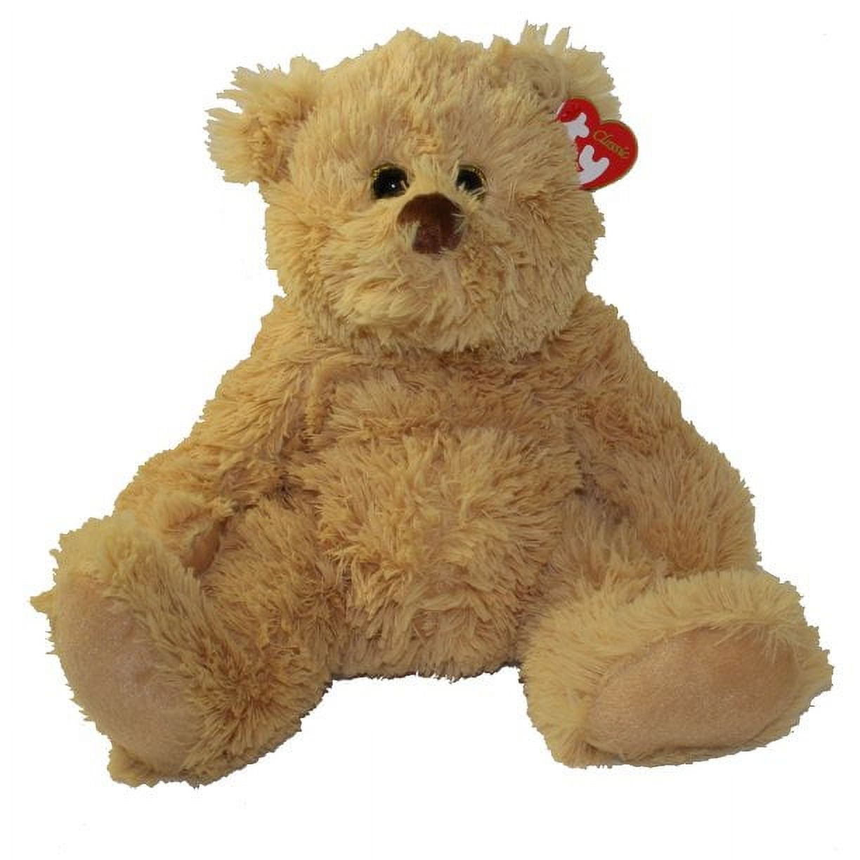 TY Classic Plush - BORIS the Light Brown Bear (Glitter Eyes - 12.5 inch ...