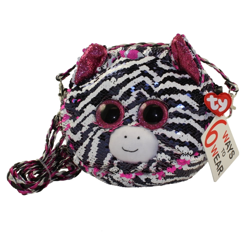 TY Fashion Flippy Sequin Purse - ZOEY the Zebra (8 inch) - Walmart.com