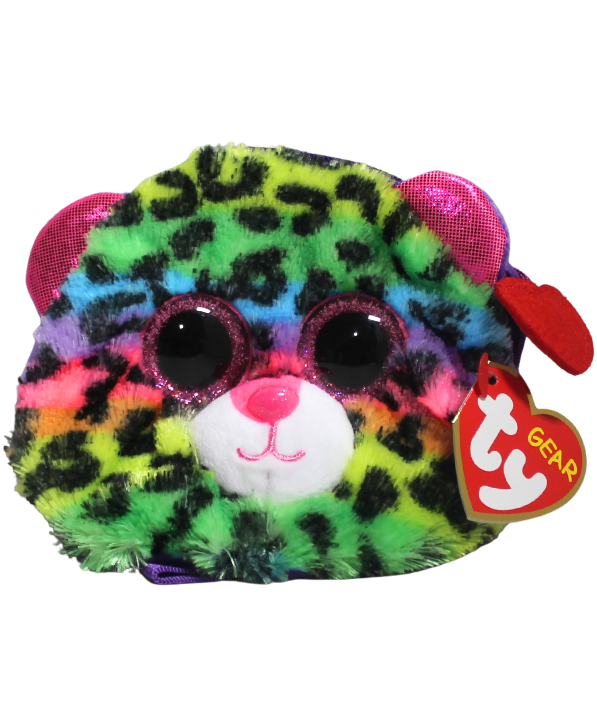 Ty Gear- Dotty the Leopard – Glitter Eyes – Wristlet Purse - Stuffed ...