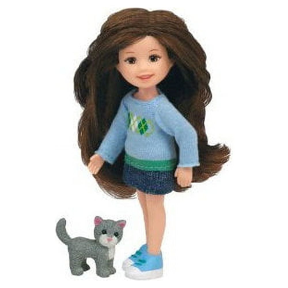 TY Li'l Ones - BEAUTIFUL BRIANNA with Grey Cat (4 inch) - Walmart.com