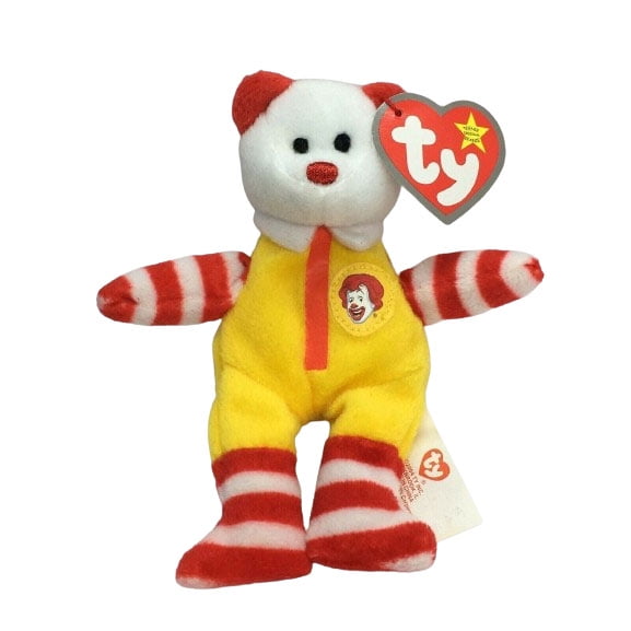 TY McDonald's Teenie Beanie - RONALD MCDONALD the Bear (2004 - Loose)(5 ...