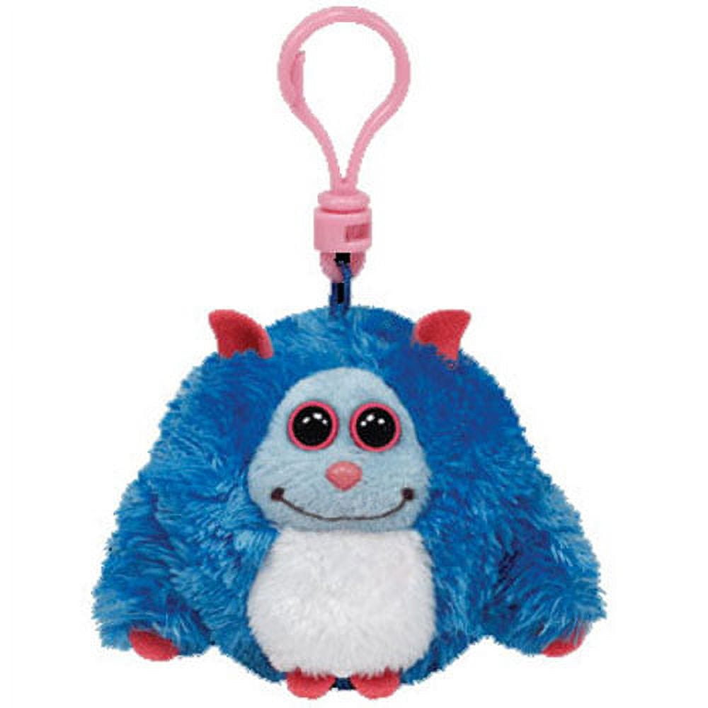 TY Monstaz - JERRY the Blue & Pink Monster (Plastic Key Clip - 3 inch ...