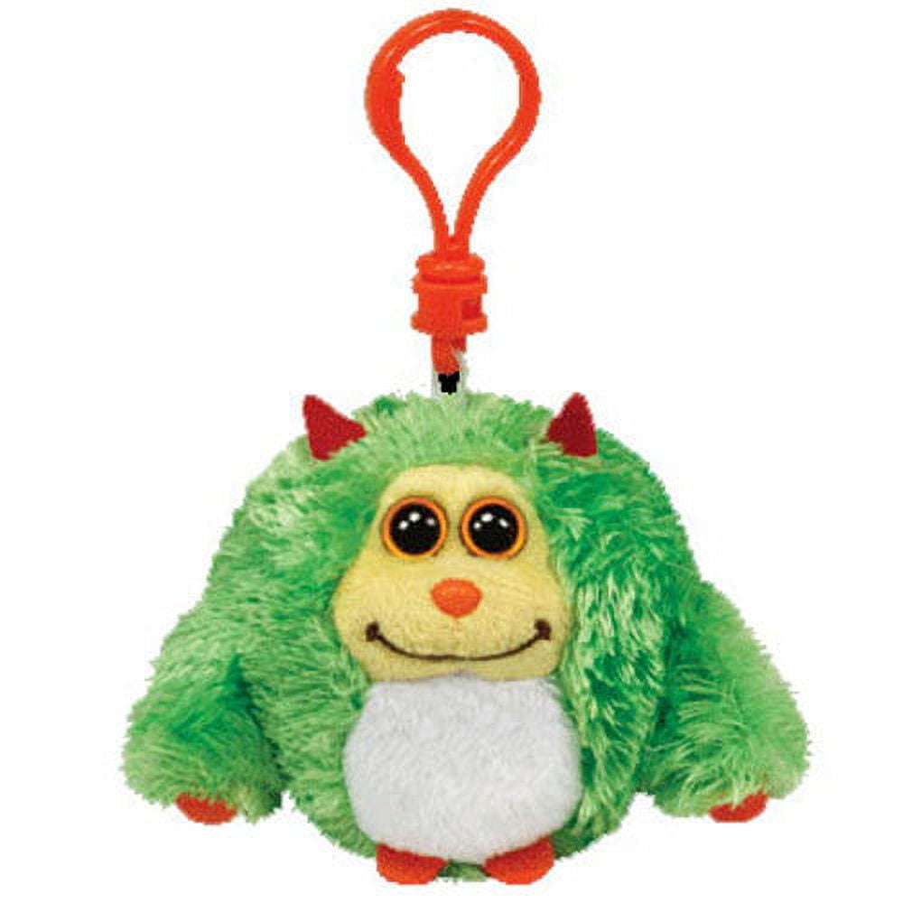 TY Monstaz - MAXINE the Green & Red Monster (Plastic Key Clip - 3 inch ...