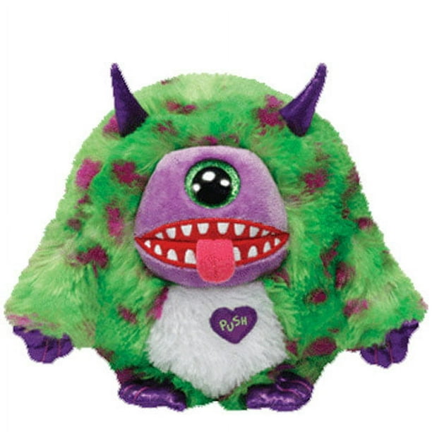 TY Monstaz - TROUBLE the Green & Purple Monster (Regular Size - 5 inch) - Walmart Business Supplies