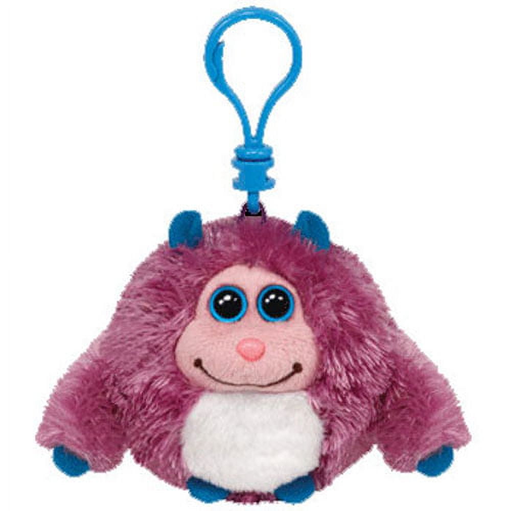 TY Monstaz - ZELDA the Purple & Blue Monster (Plastic Key Clip - 3 inch ...