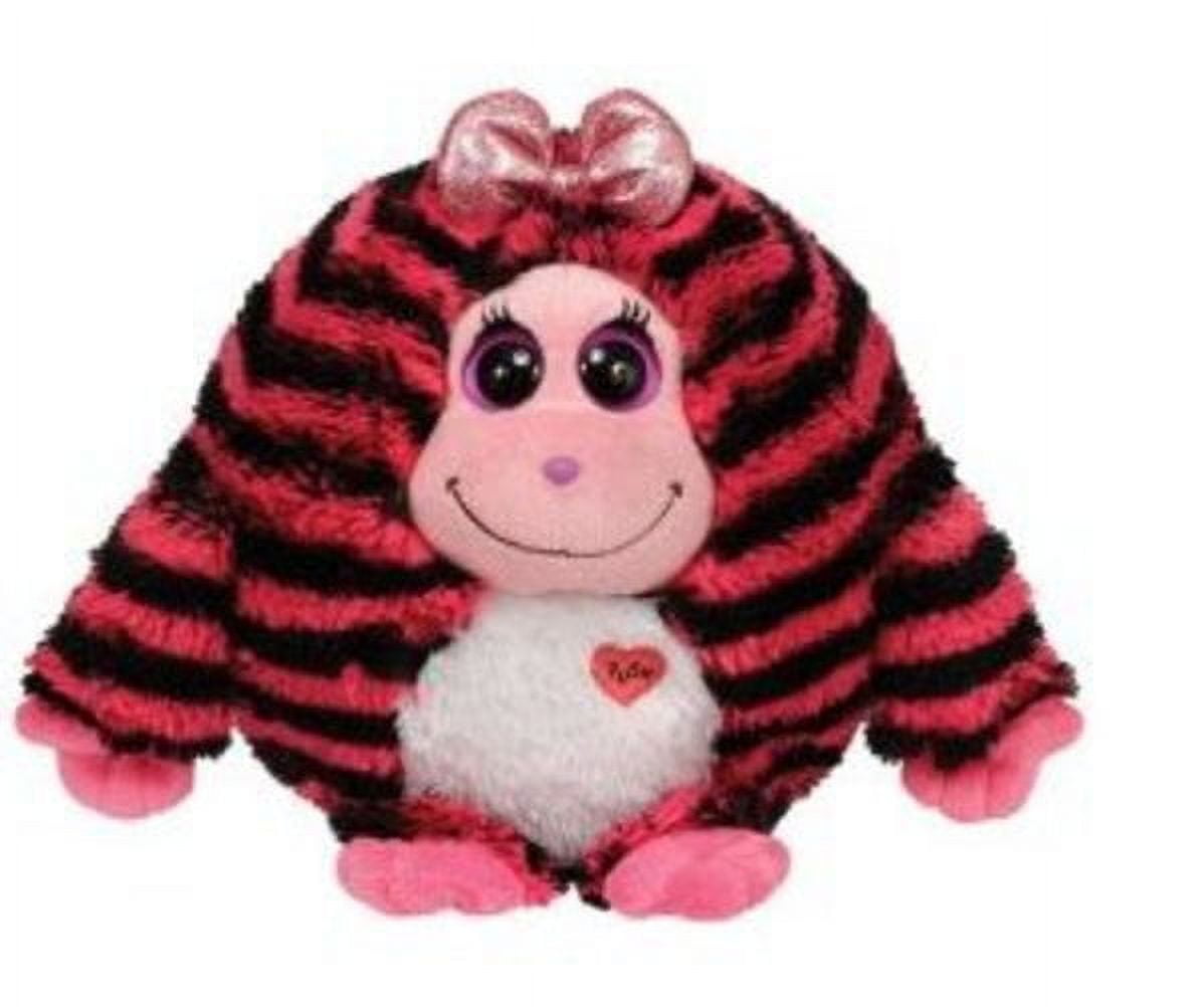 TY Monstaz - ZOEY the Pink & Black Striped Monster (Regular Size - 5 ...