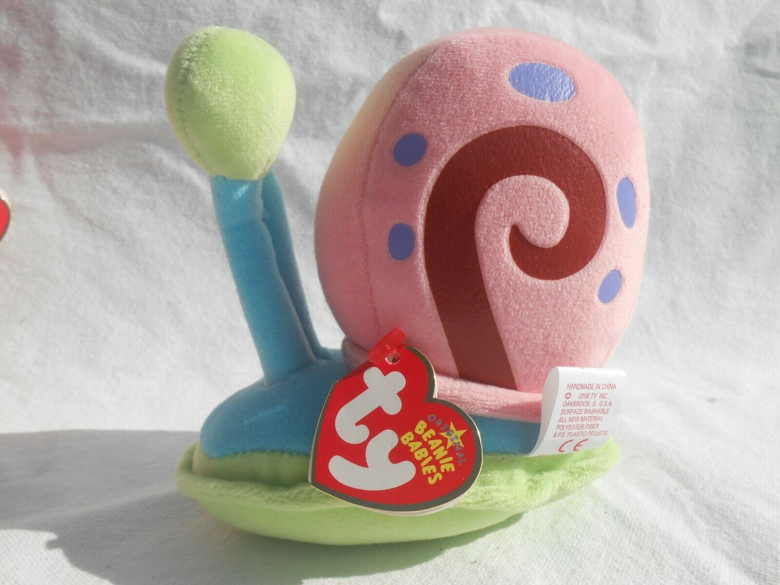 TY Original Beanies Baby - Gary the Snail From SpongeBob SquarePants ...