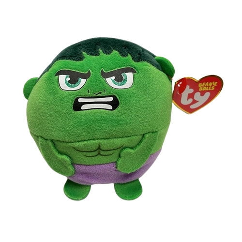 TY Puffies Beanie Balls Plush Hulk Marvel Collectible Green Superhero ...