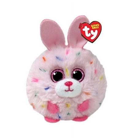 Ty Beanie Balls (Puffies) - Strawberry the Pink Bunny - Stuffed Animal ...