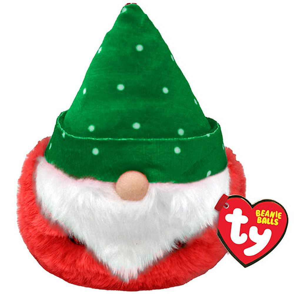 Ty Puffies Beanie Balls Plush, Turvey Christmas Gnome, Stuffed Toy, 3 ...