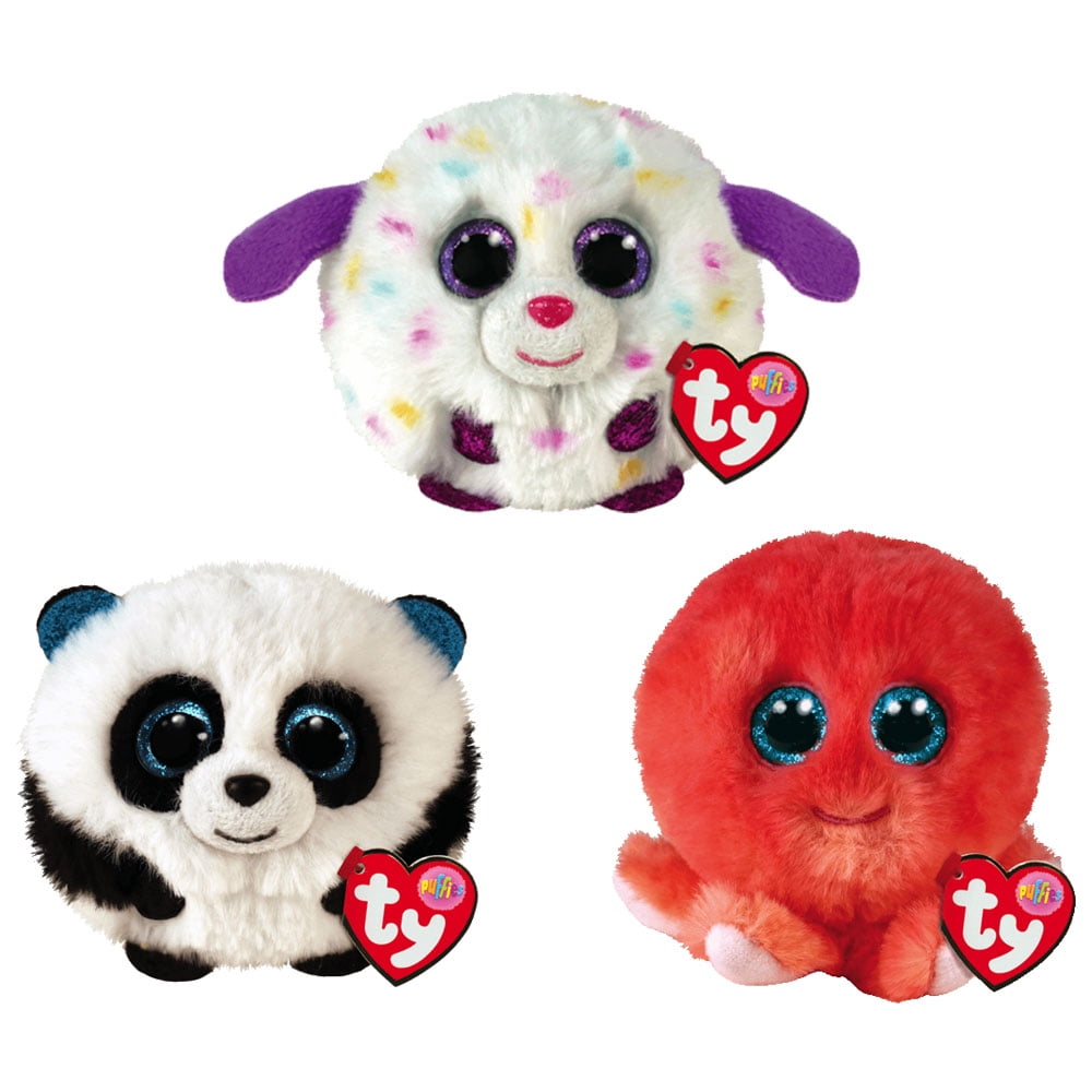TY Puffies - SET OF 3 FALL 2021 RELEASES (Munchkin, Bamboo & Sheldon)(4 ...