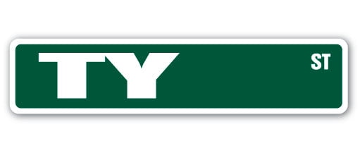 TY Street Sign Childrens Name Room Sign | Indoor/Outdoor | 36" Wide ...