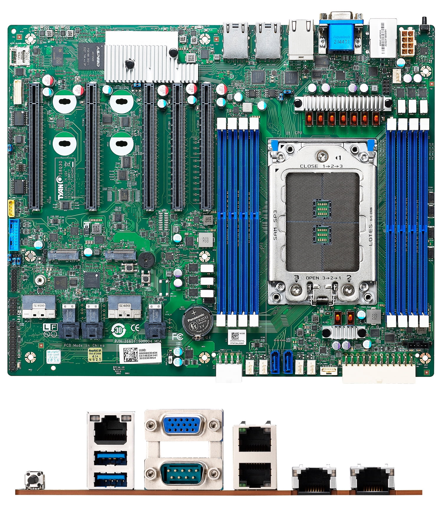 TYAN Tomcat HX S8030 S8030GM4NE-2T Motherboard - AMD EPYC 7003 with 3D ...
