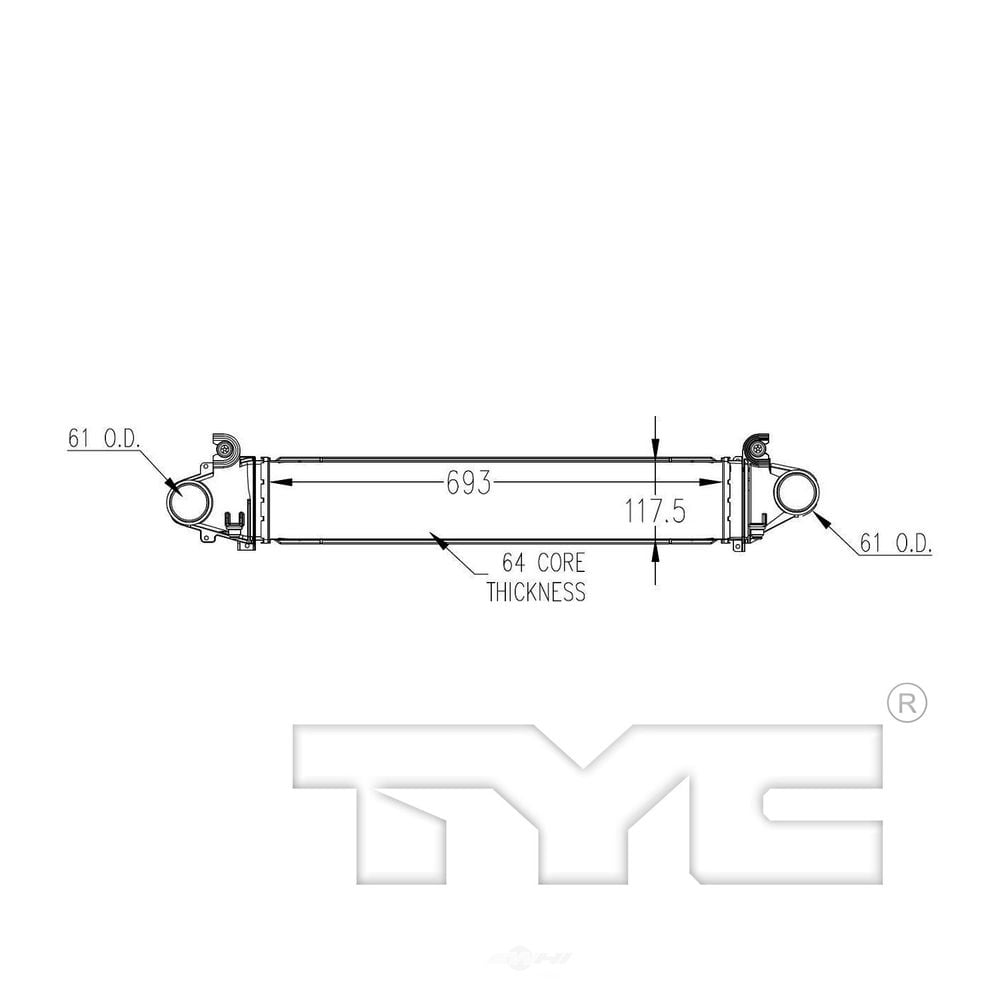 TYC 18089 Intercooler - Walmart.com