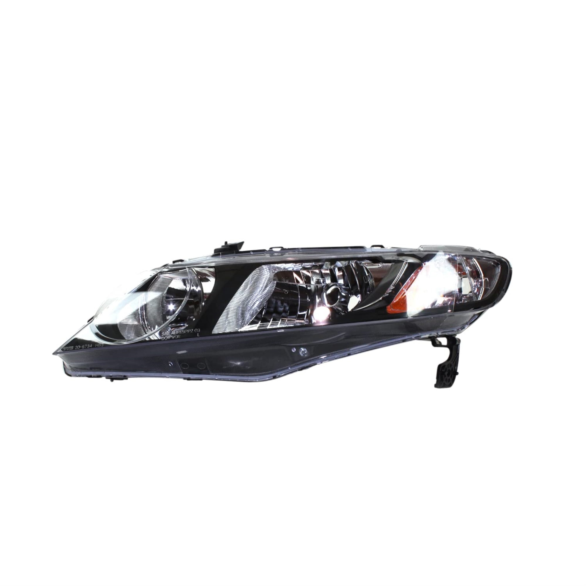 TYC 20-6734-91-9 Left Headlight Assembly for 2006-2011 Honda Civic ...