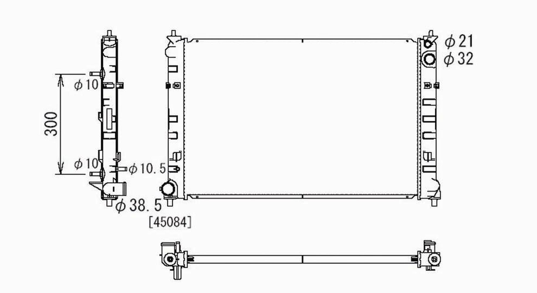 TYC 2768 fits Mazda Mpv 1-Row Plastic Aluminum Replacement Radiator ...