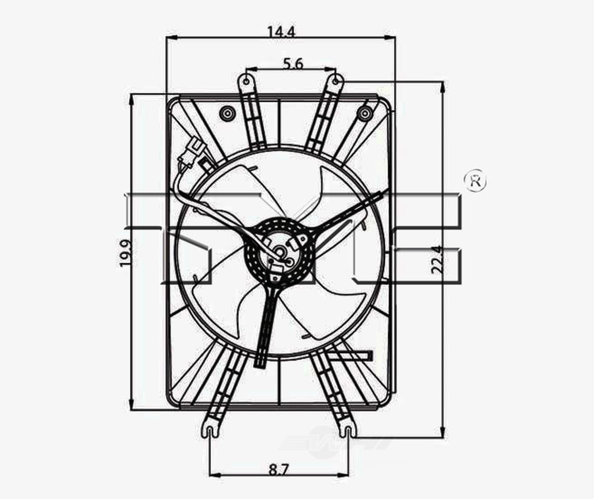 Acura Mdx Ac Condenser Fan Assembly