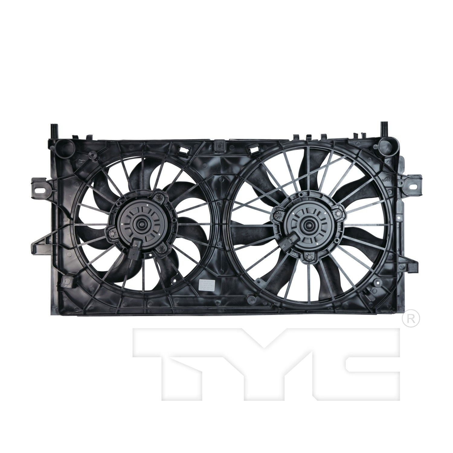 TYC 621430 Dual Radiator and Condenser Fan Assembly Fits select: 2006 ...