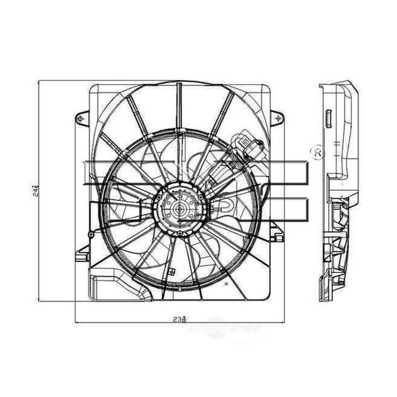 Dodge Nitro Engine Cooling Fan Assembly