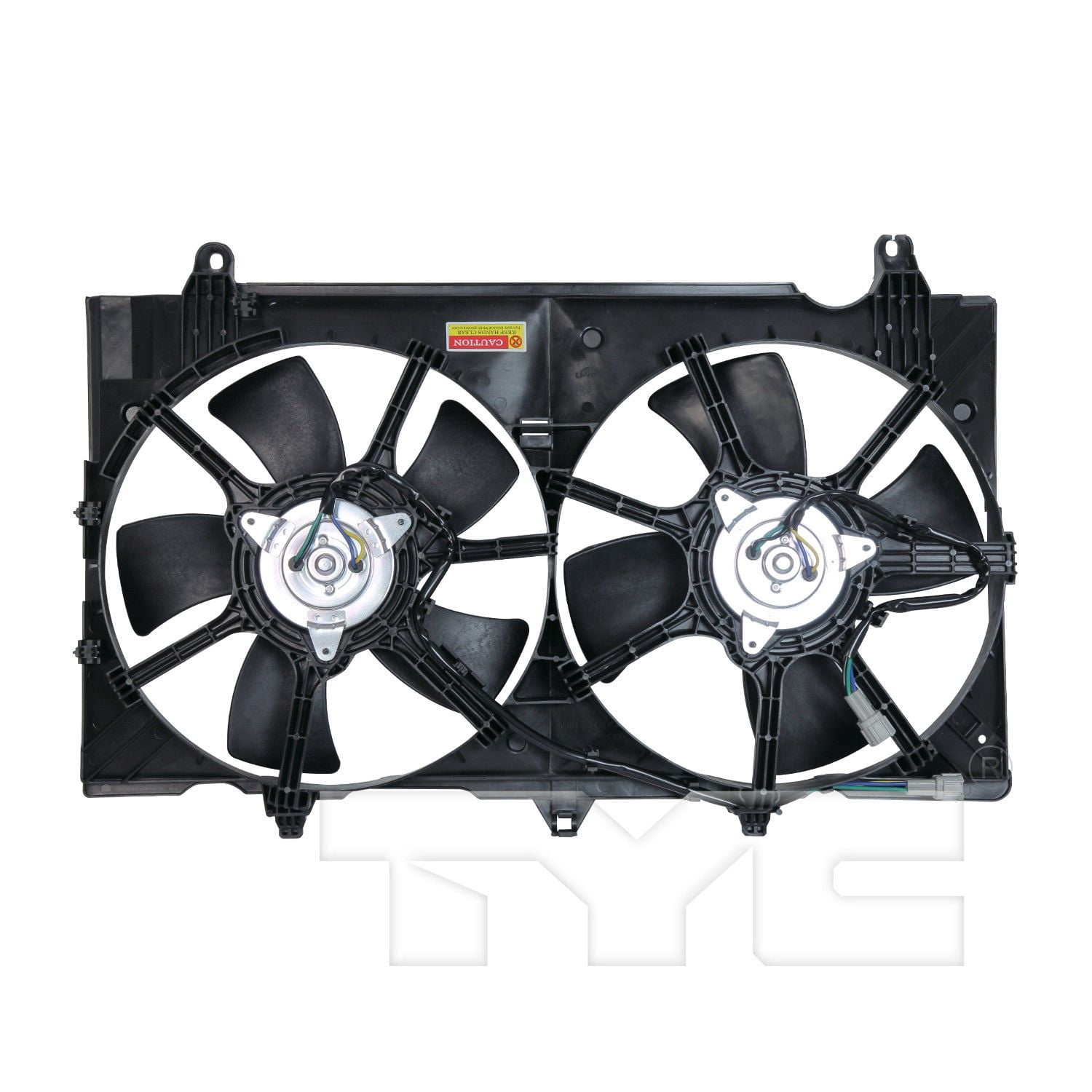 TYC 621810 Dual Radiator and Condenser Fan Assembly Fits 2008 Nissan ...