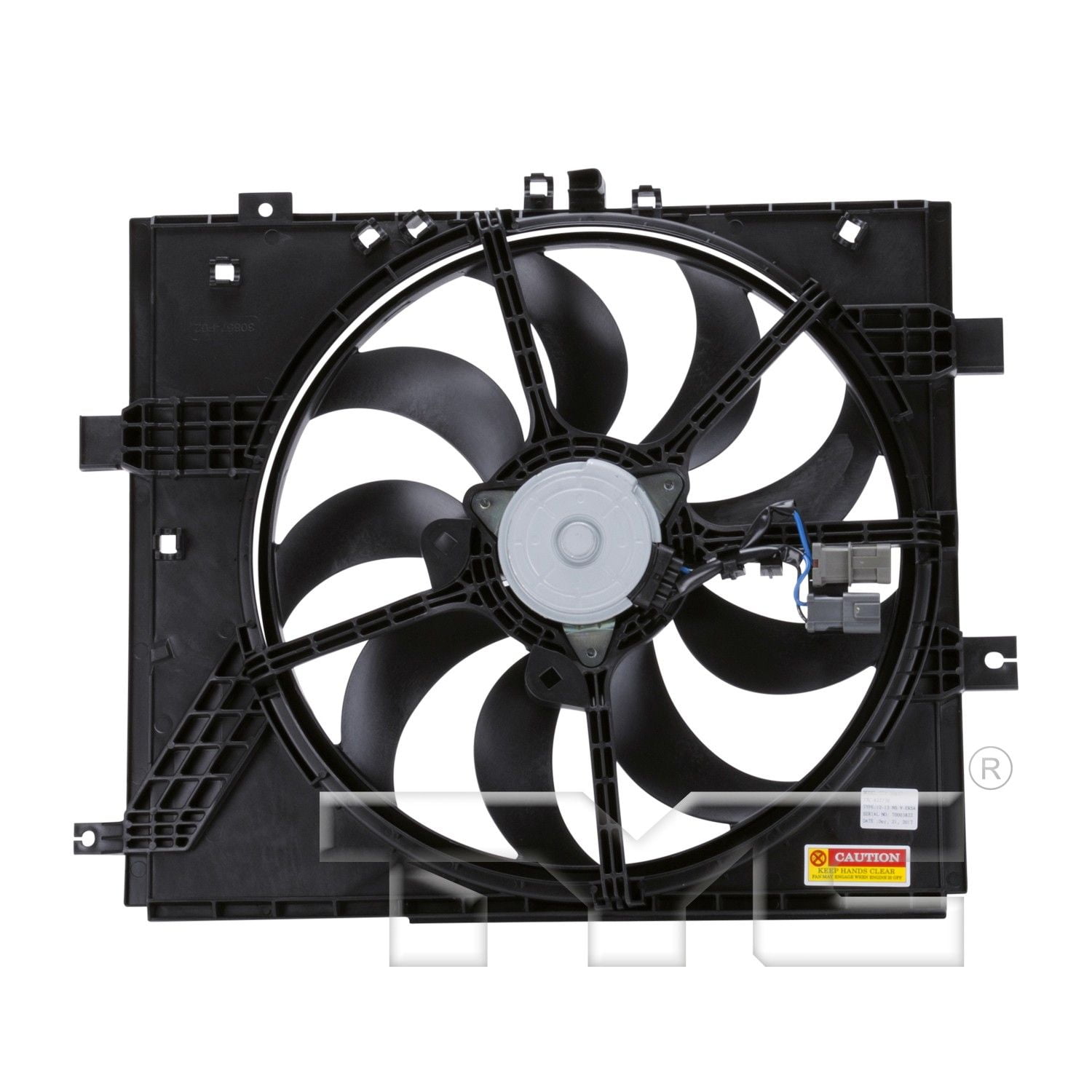 TYC 622770 Dual Radiator and Condenser Fan Assembly for Datsun Nissan ...