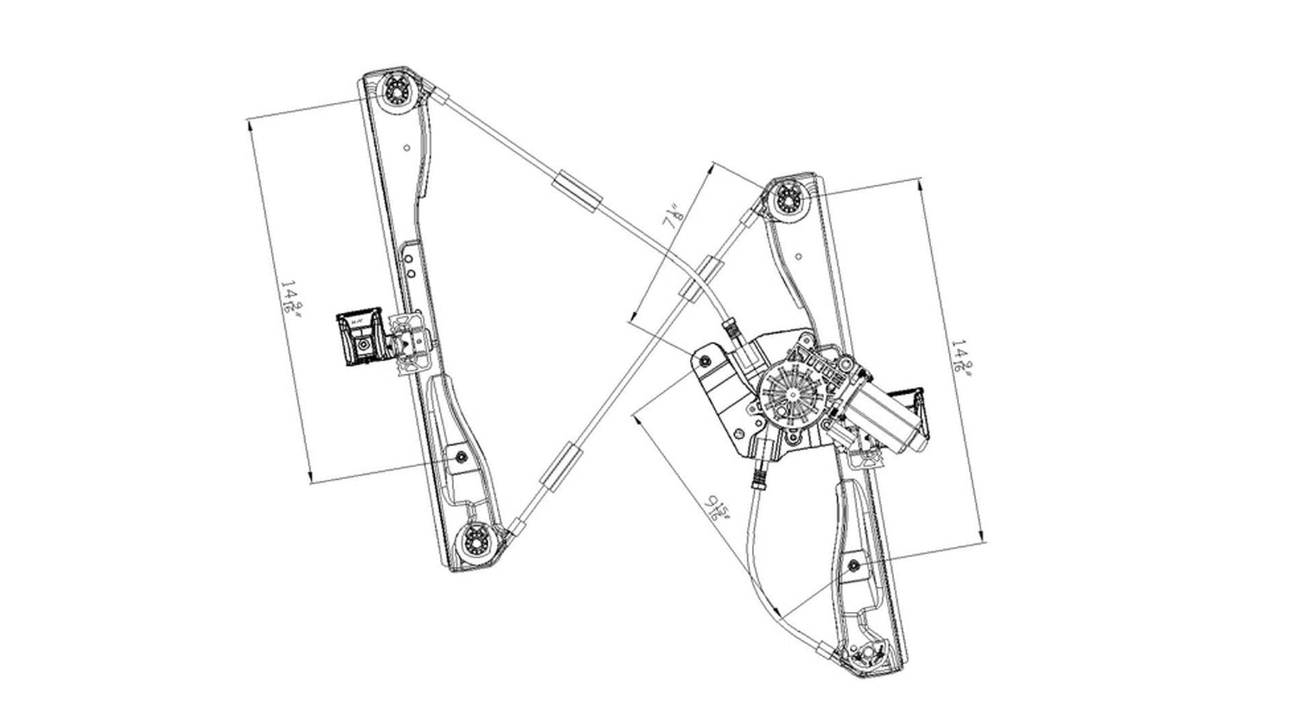 TYC 660318 Power Window Motor And Regulator Assembly - Walmart Business ...