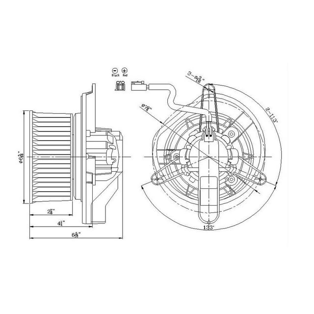 TYC 700168 A/C Condenser Blower Assembly For 05-10 Jeep Commander Grand ...