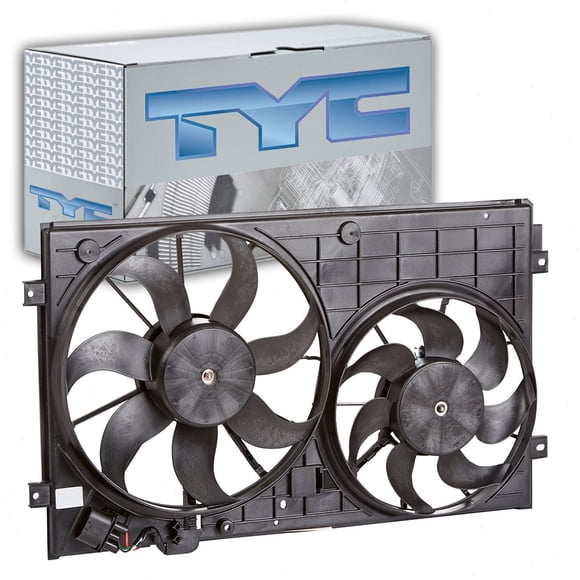 Volkswagen New Jetta Dual Radiator And Condenser Fan Assembly