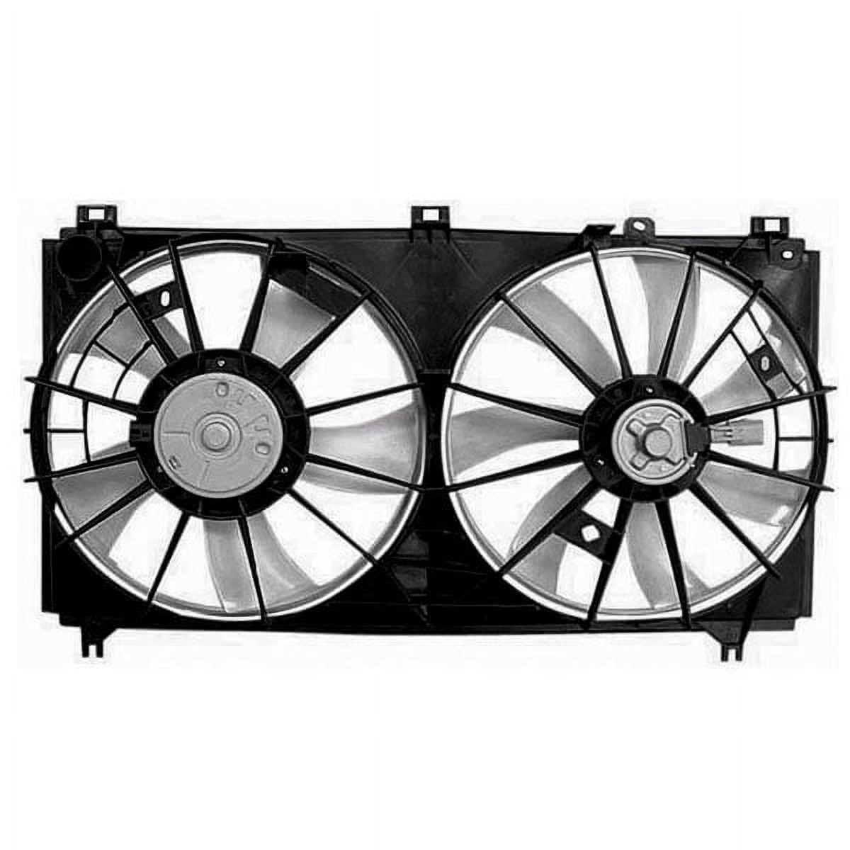 TYC For 06-12 IS350 Dual Radiator & AC Condenser Cooling Fan Motor ...