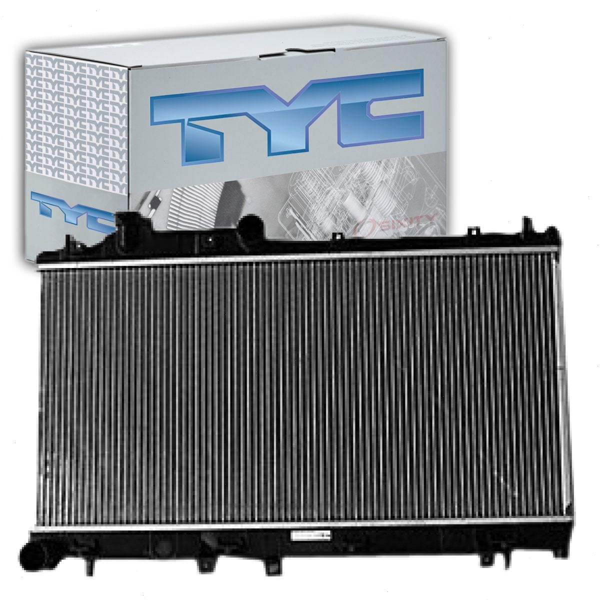 TYC Front Radiator compatible with Subaru XV Crosstrek 2.0L H4 2013 ...
