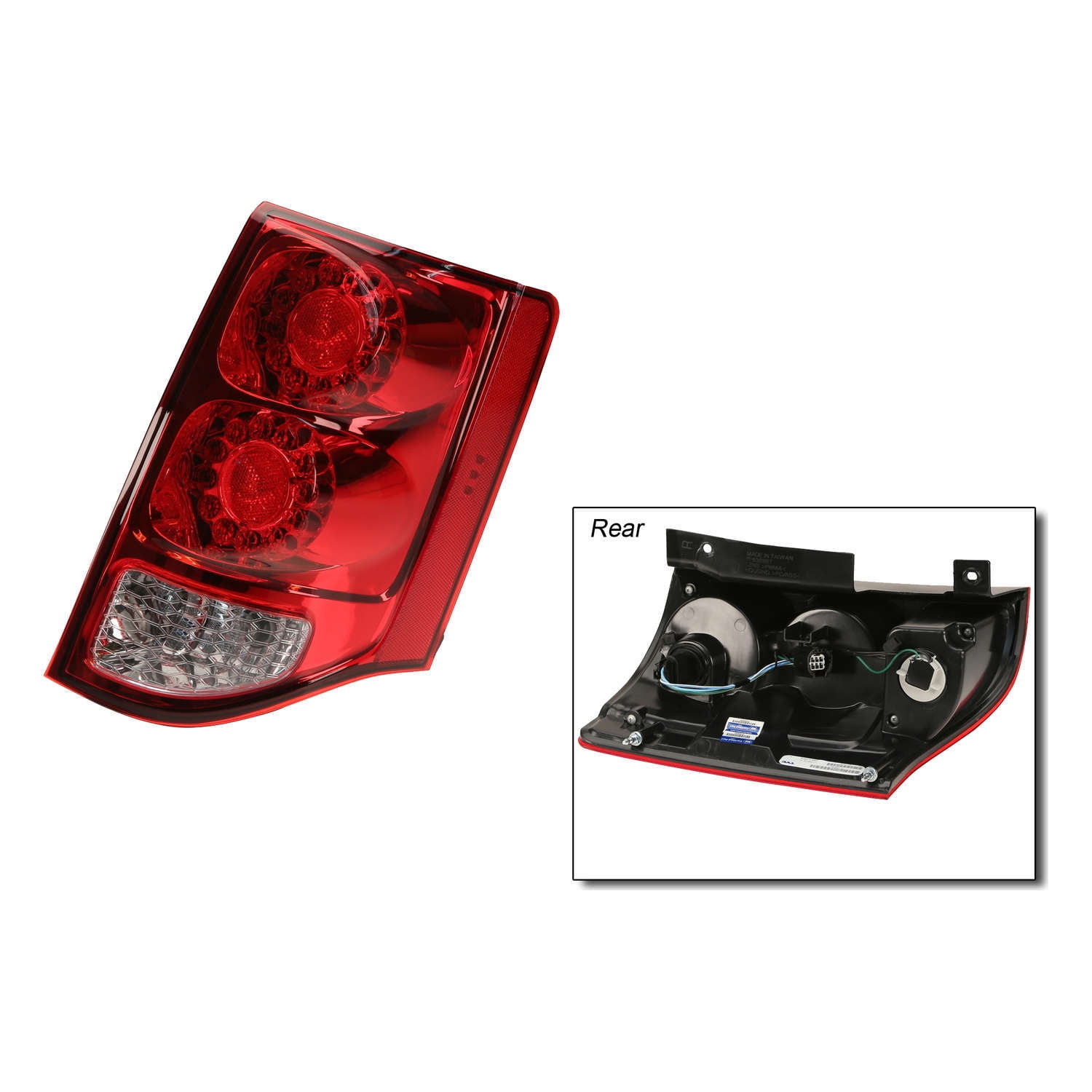 TYC NSF Certified Tail Light Assembly Fits select: 2011-2019 DODGE ...