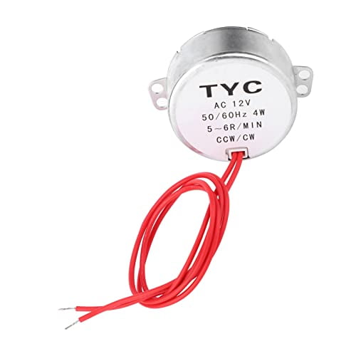 TYC30 Synchronous Motor, AC 12V 4W 5-6RPM CCW/CW Reversible Electric ...