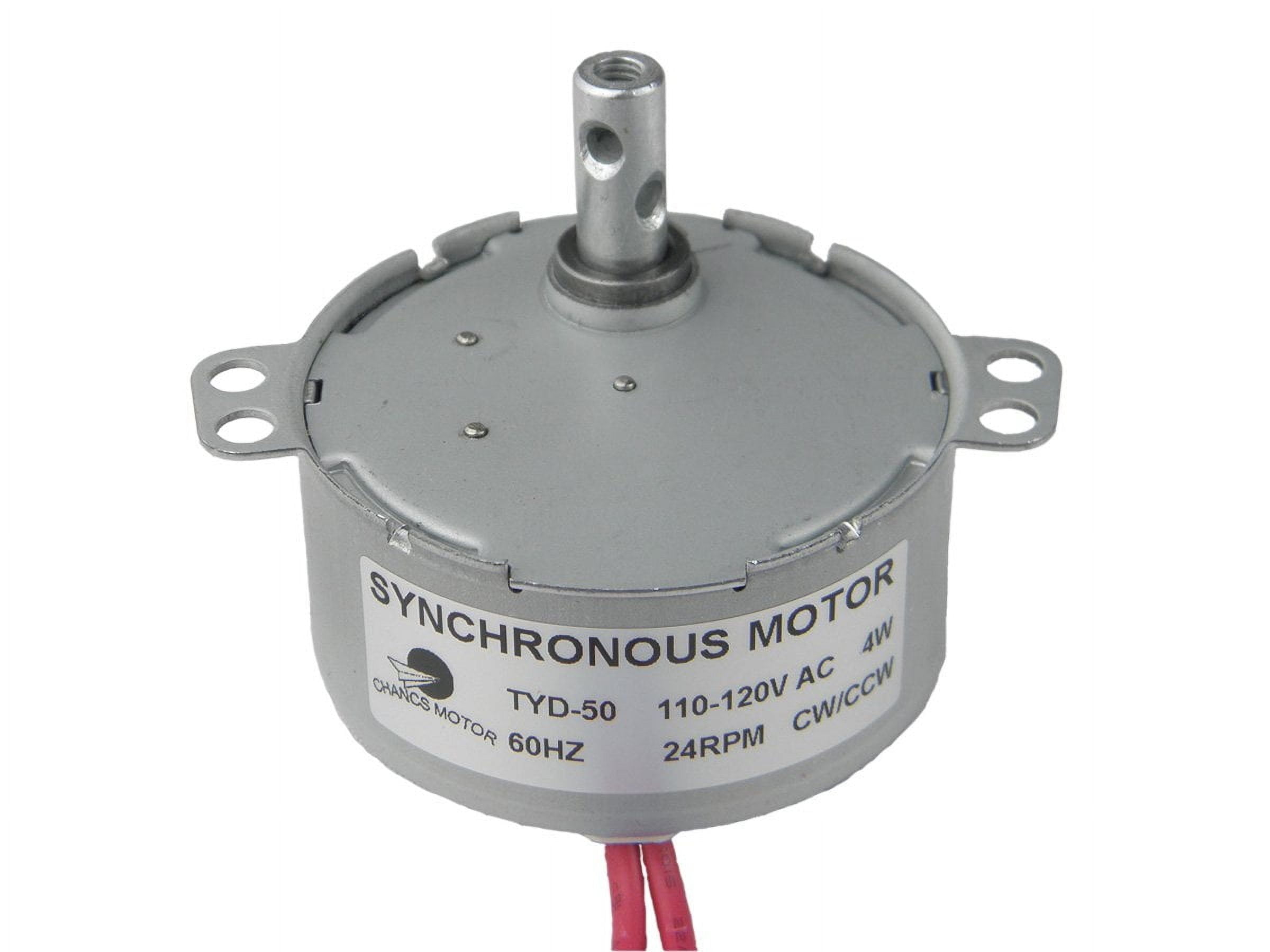 TYD-50 Synchronous Synchro Motor 110V AC 24RPM CW/CCW 4W Torque 1.2Kg ...