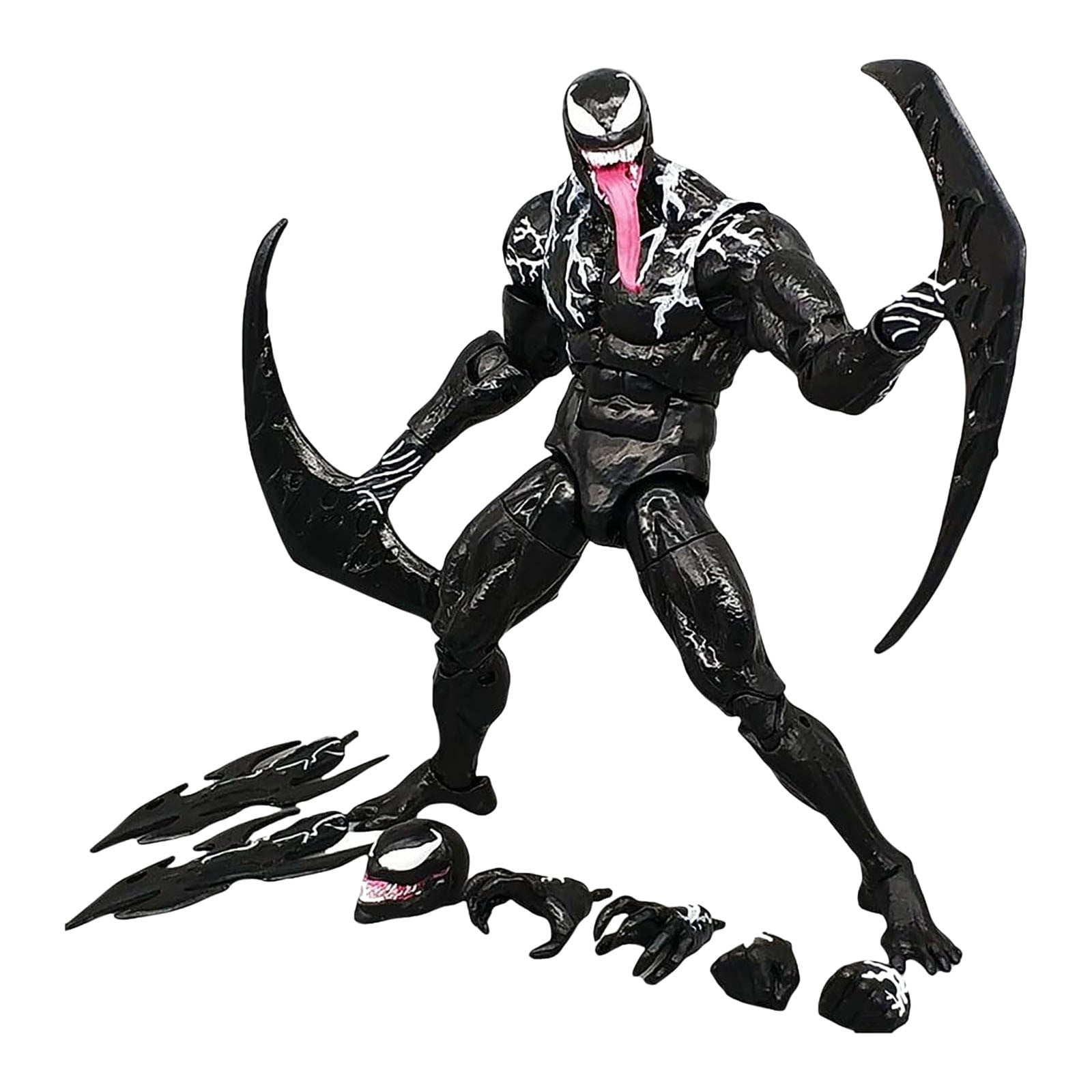 TYFLEI 7 In Venom Action Figures with Accessories Cool Venom Toys ...